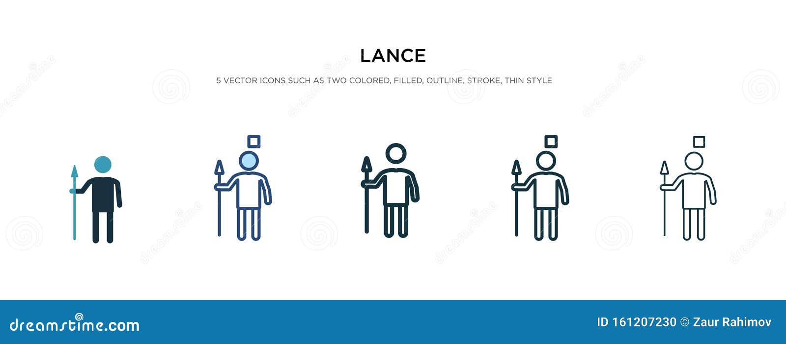 Lance Icon On White Background. Simple Element Illustration From People ...