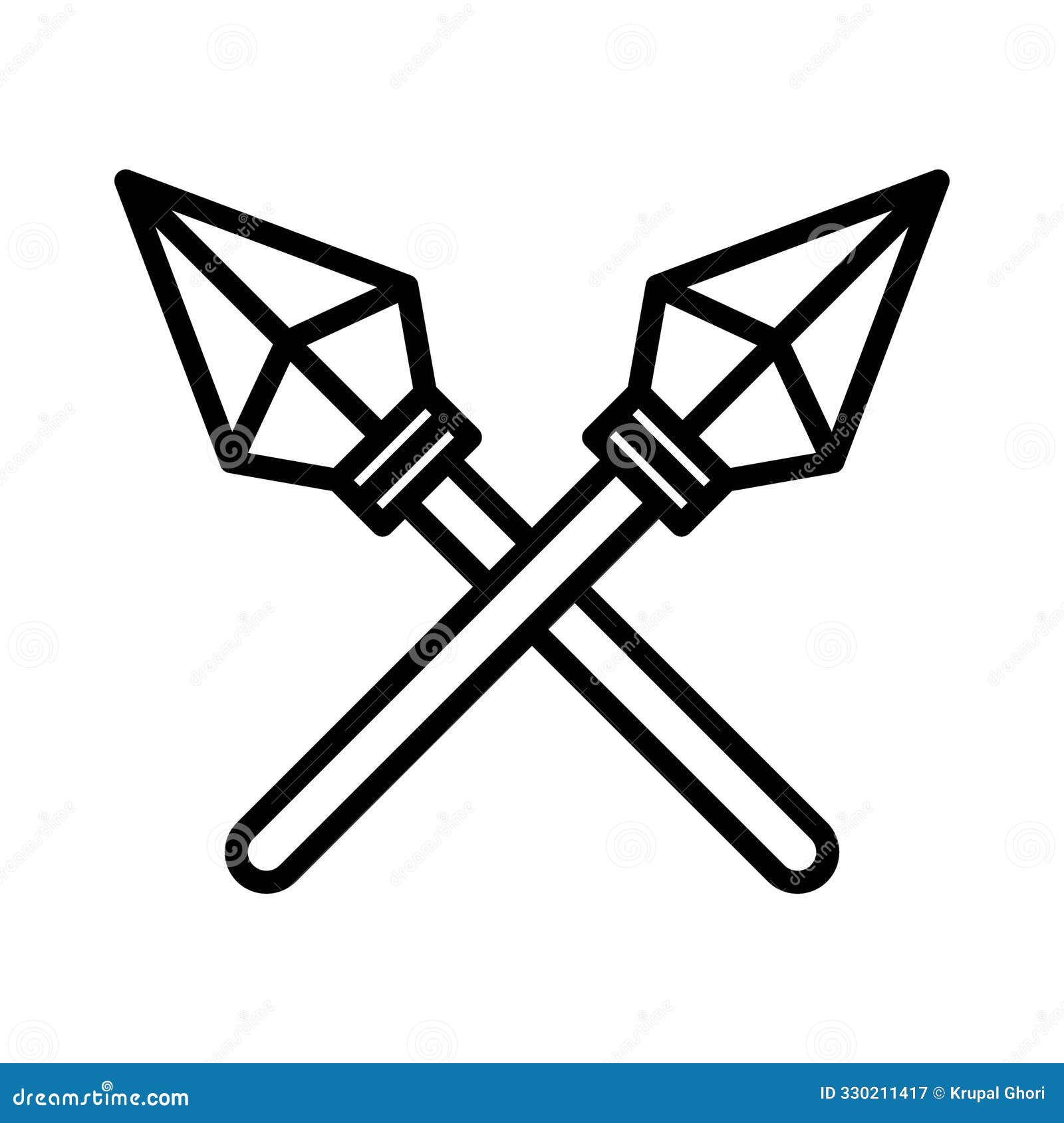 Lance Icon Set Medieval Weapon Illustrations For History And Fantasy ...