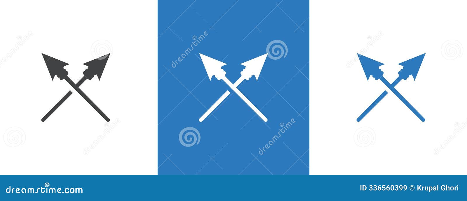 Lance Icon Set Medieval Weapon Illustrations For History And Fantasy ...