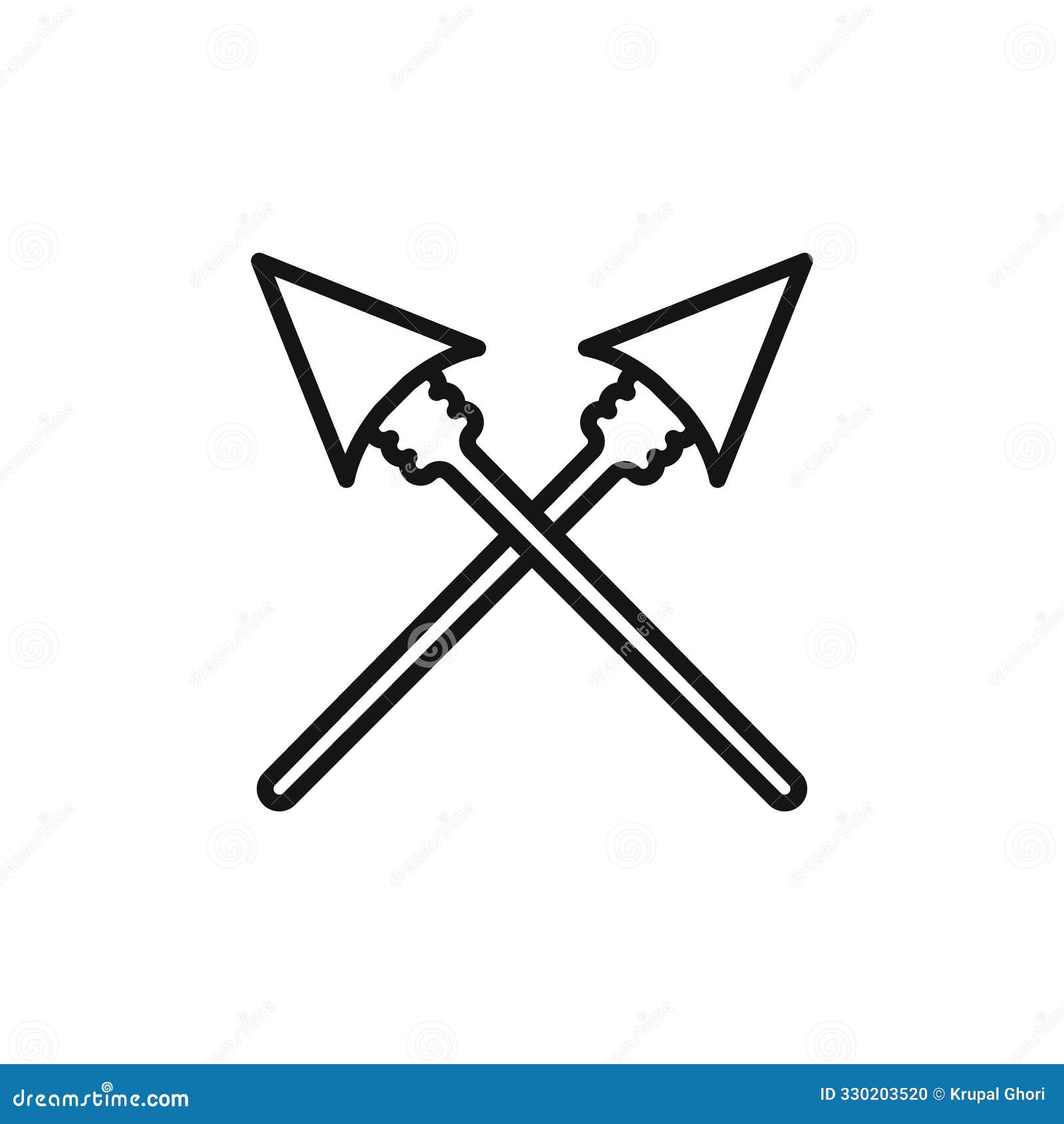 Lance Icon Set Medieval Weapon Illustrations For History And Fantasy ...
