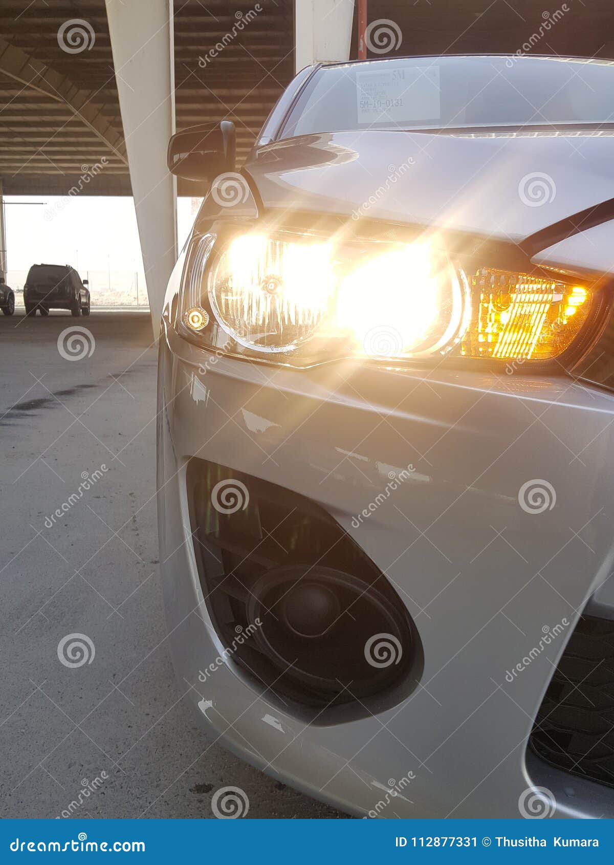 Car Ex Headlight Look Front Look Editorial Photo - Image of front ...
