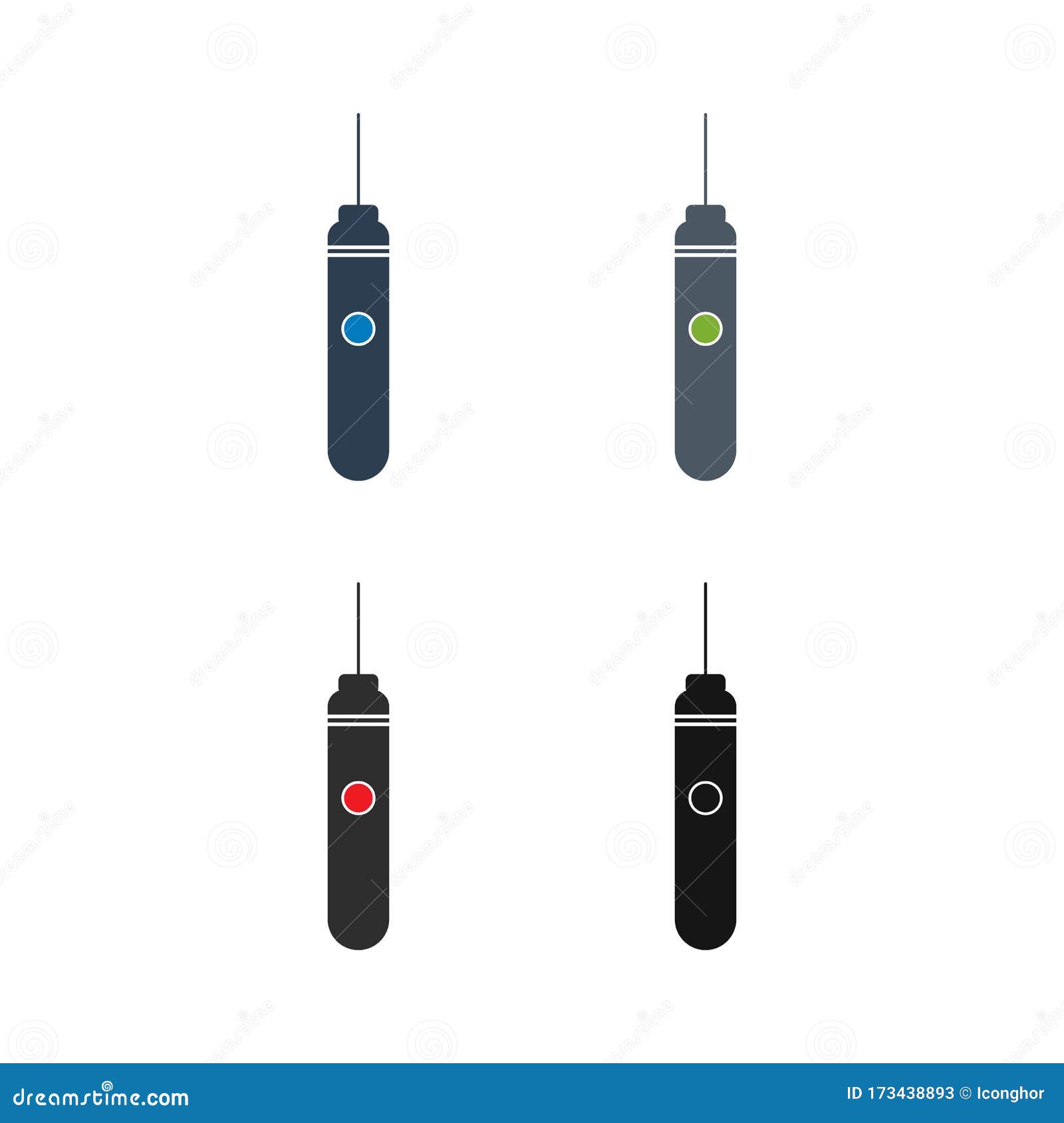 Lancet pen icon set. stock vector. Illustration of monitor - 173438893