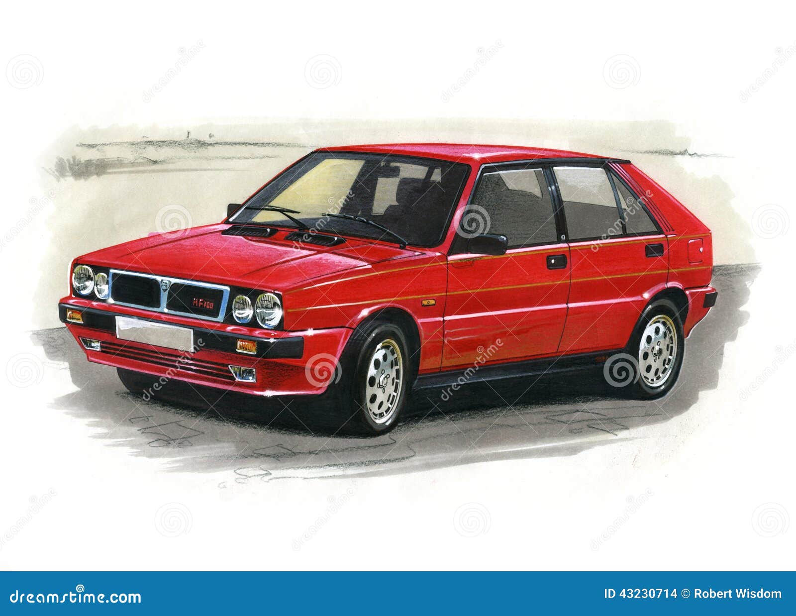 Lancia Delta Integrale editorial stock image. Illustration of series ...