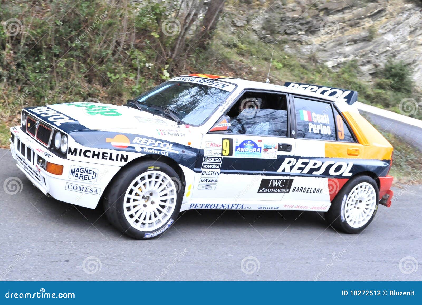Lancia Delta Rally editorial photography. Image of rallt - 18272512