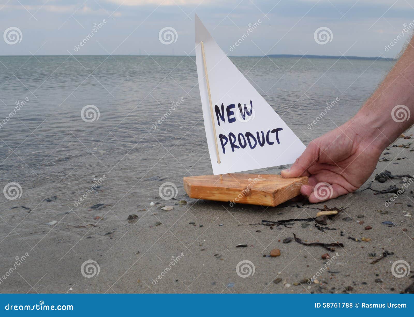 Lancio del nuovo prodotto fotografia stock. Immagine di prodotto - 58761788