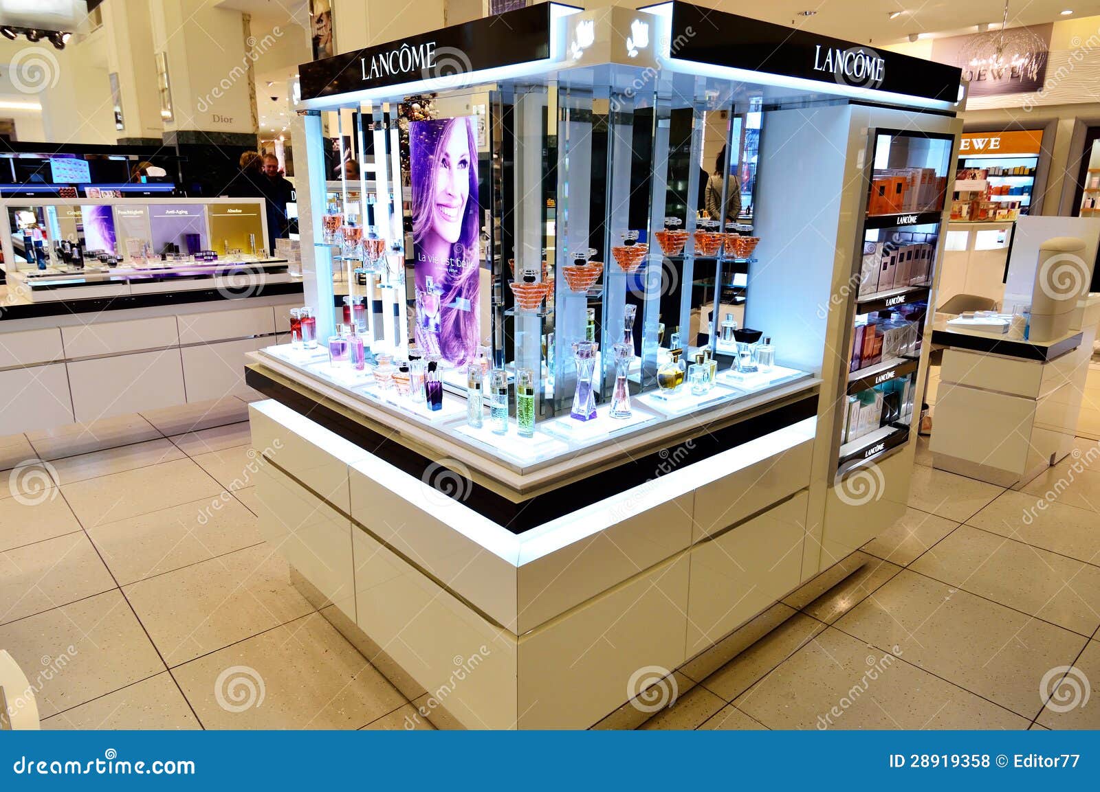 Lancome Stand in Perfumery Store in Hamburg, Germany Editorial Stock ...