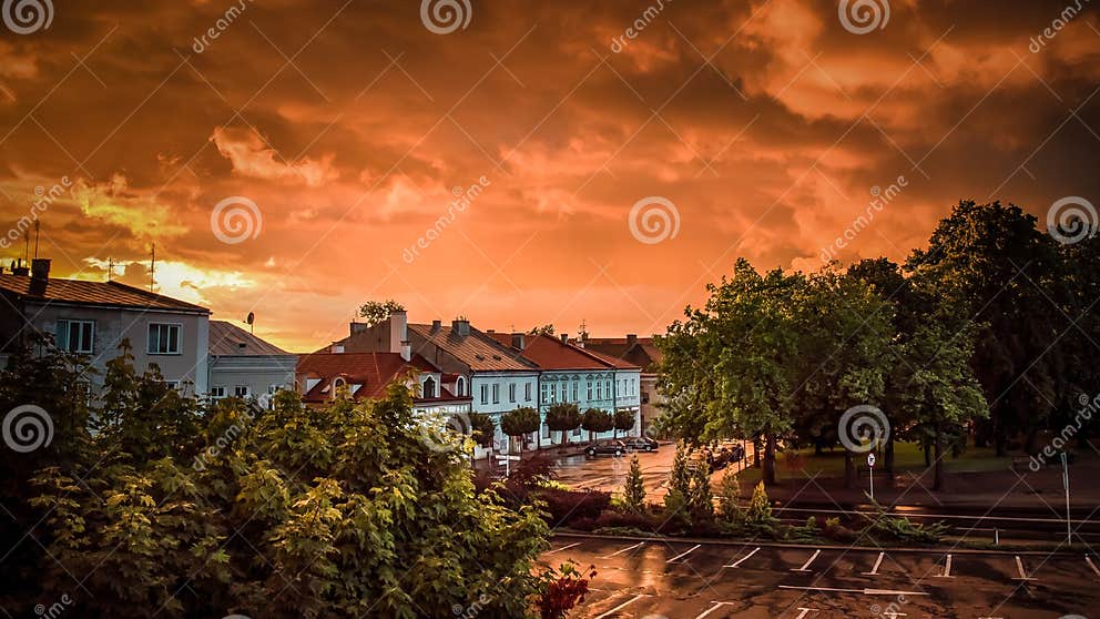 Lancut stock photo. Image of redsky, lancut, podkarpacie - 113012008