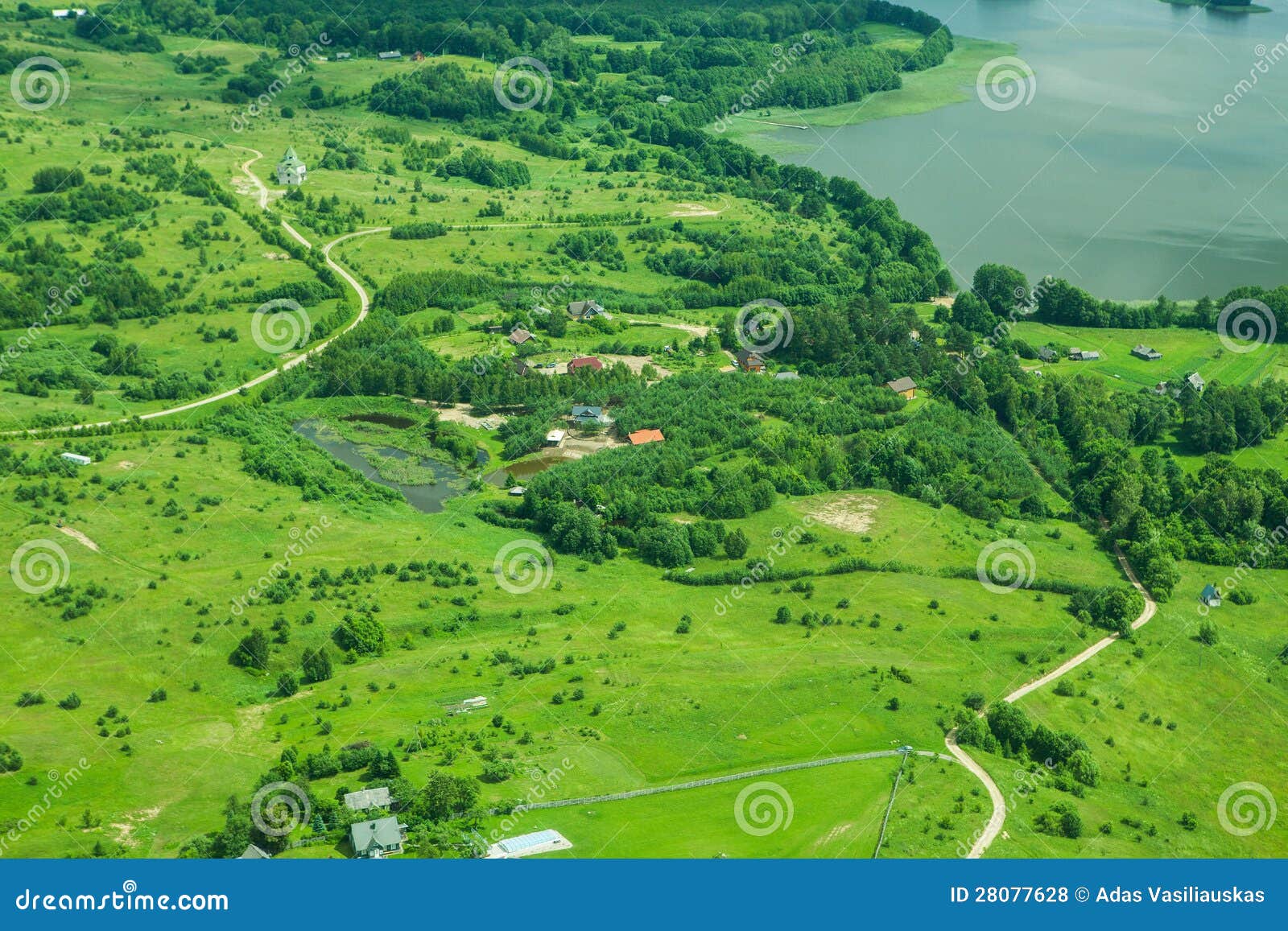 Land from above stock photo. Image of flying, country - 28077628