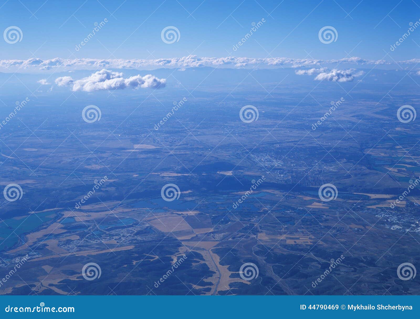 Land from above. stock image. Image of beauty, aerial - 44790469