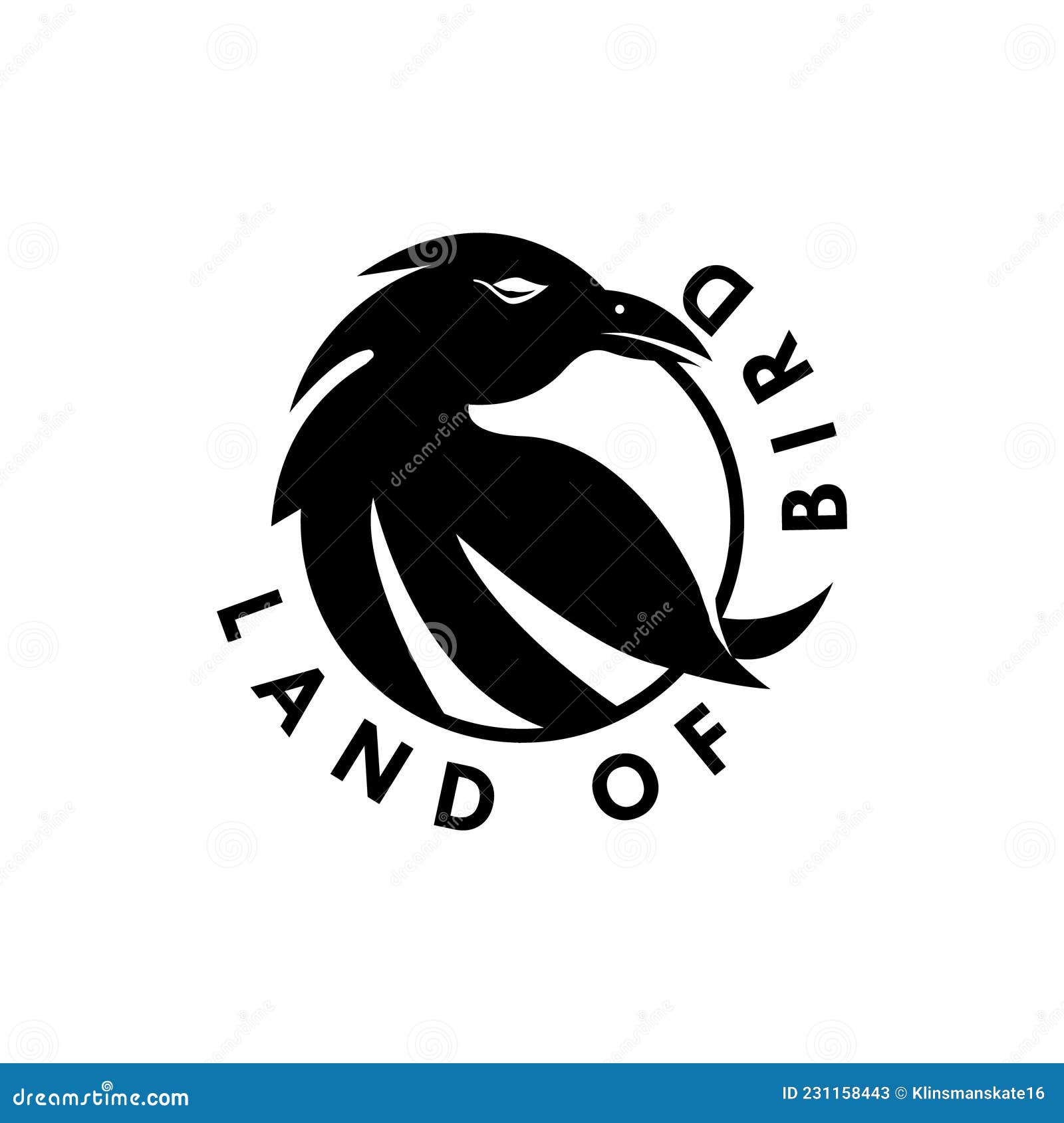 Land of Bird Logo Design Template Stock Vector - Illustration of ...
