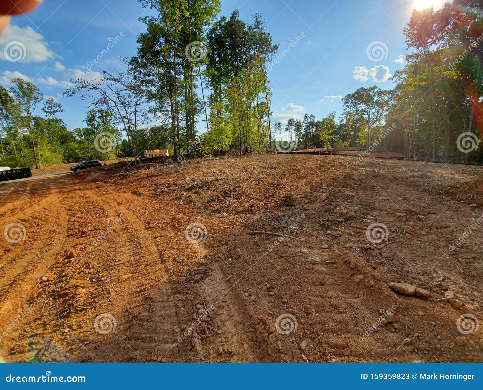 Land Cleared Ready for Construction Stock Image - Image of bulldozed ...