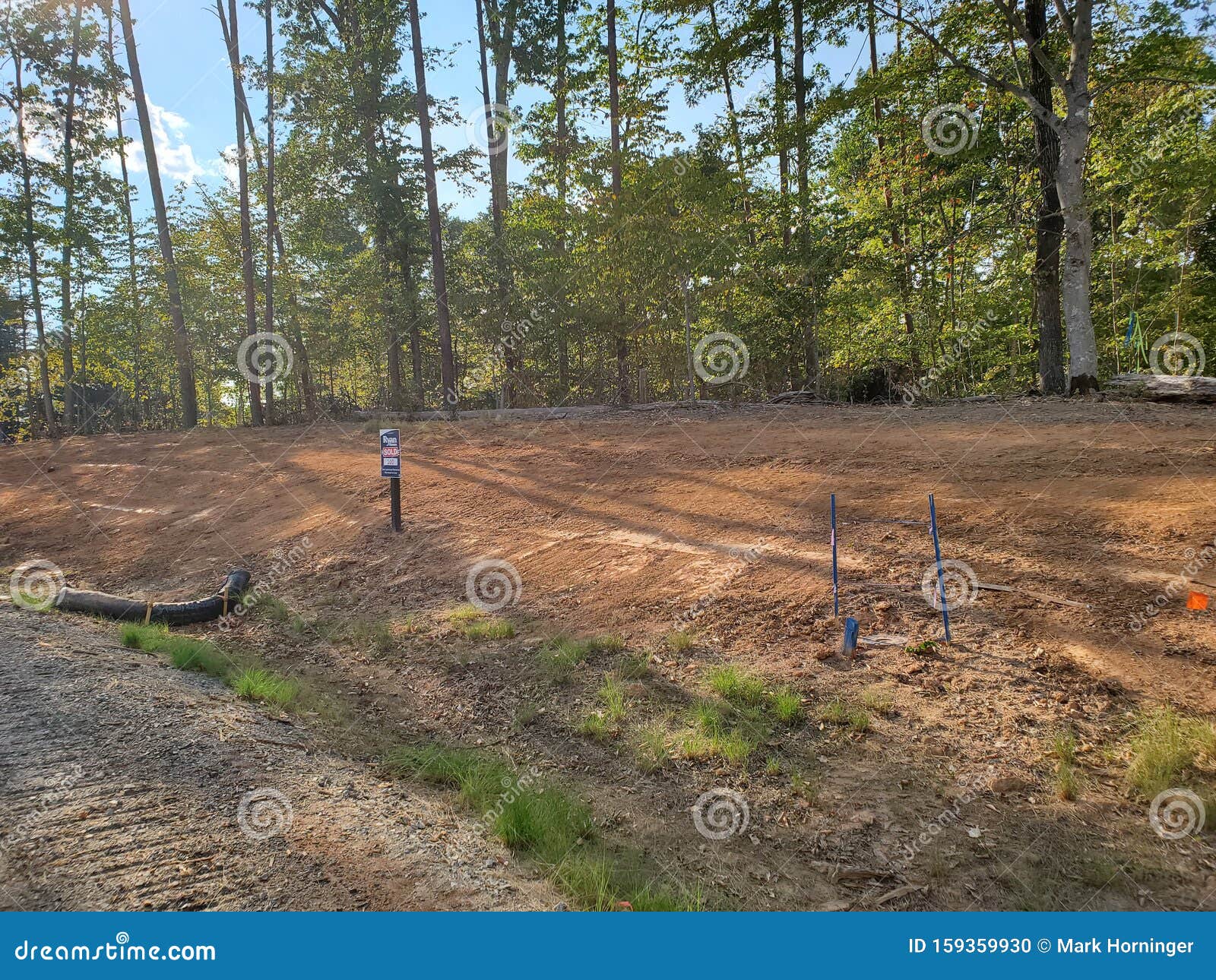 Land Cleared Ready for Construction Stock Photo - Image of cleared ...