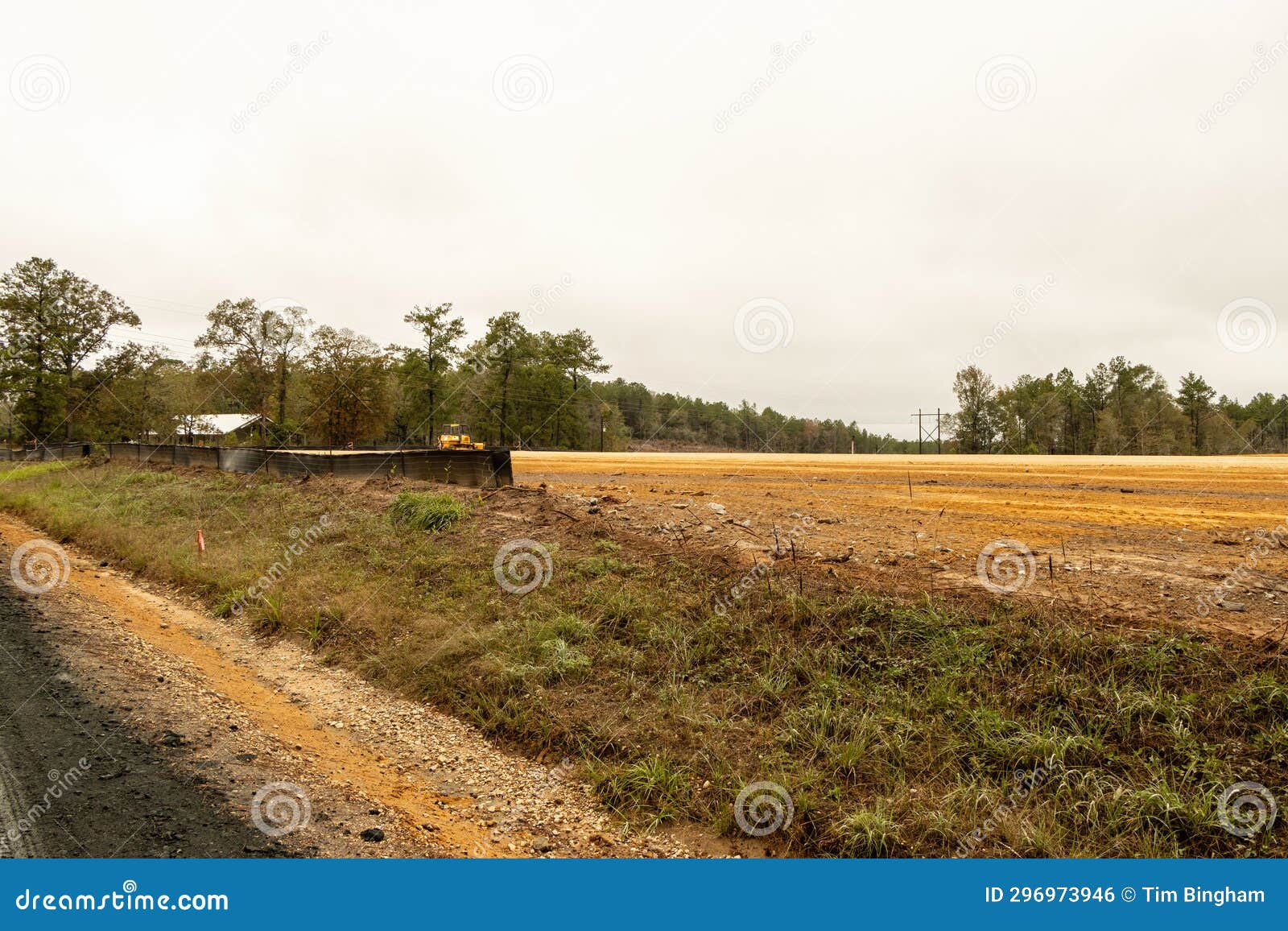 Land Clearing and Grading with Heavy Equipment Stock Photo - Image of ...