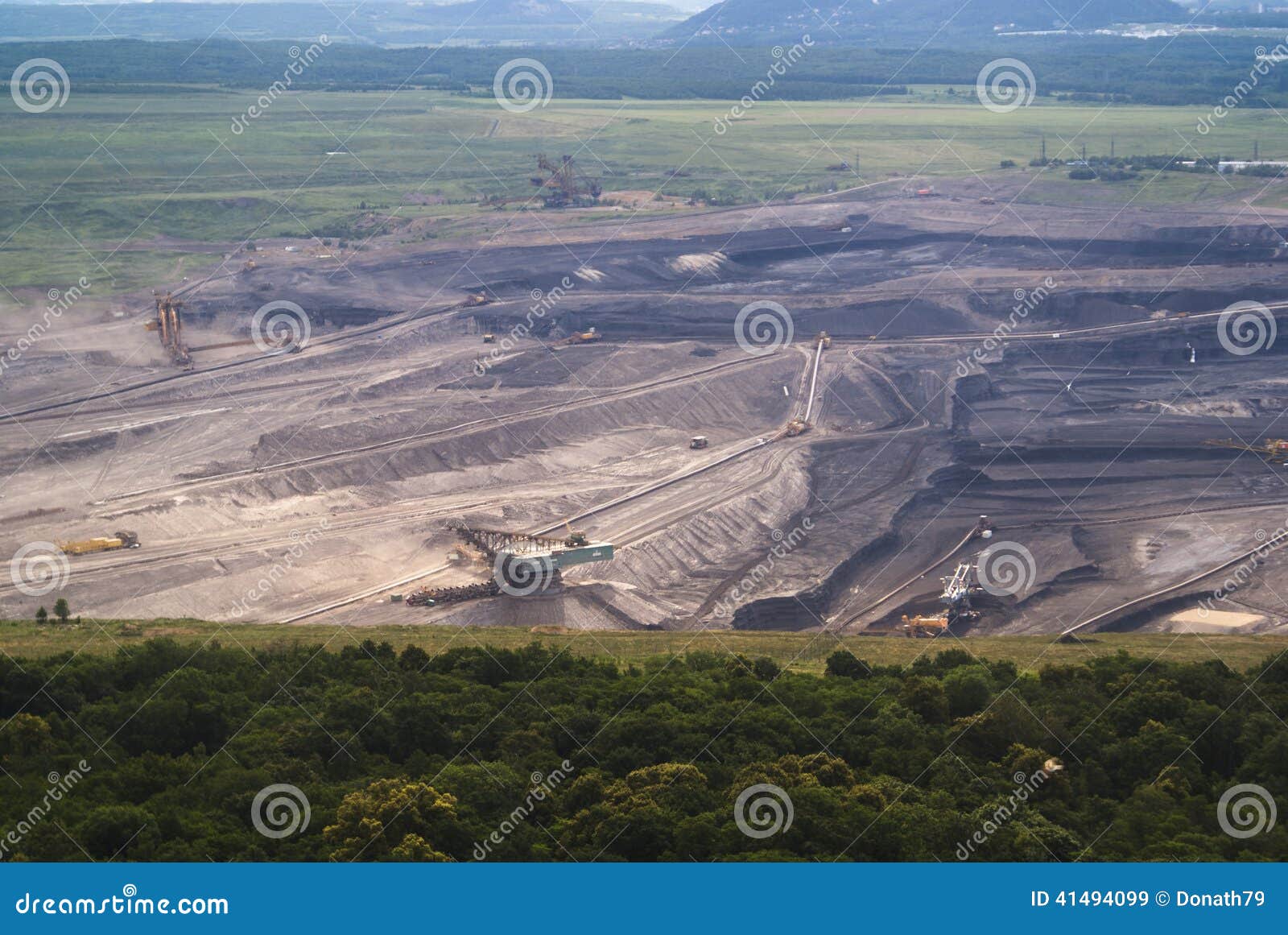 Land coal mining stock image. Image of machines, coal - 41494099