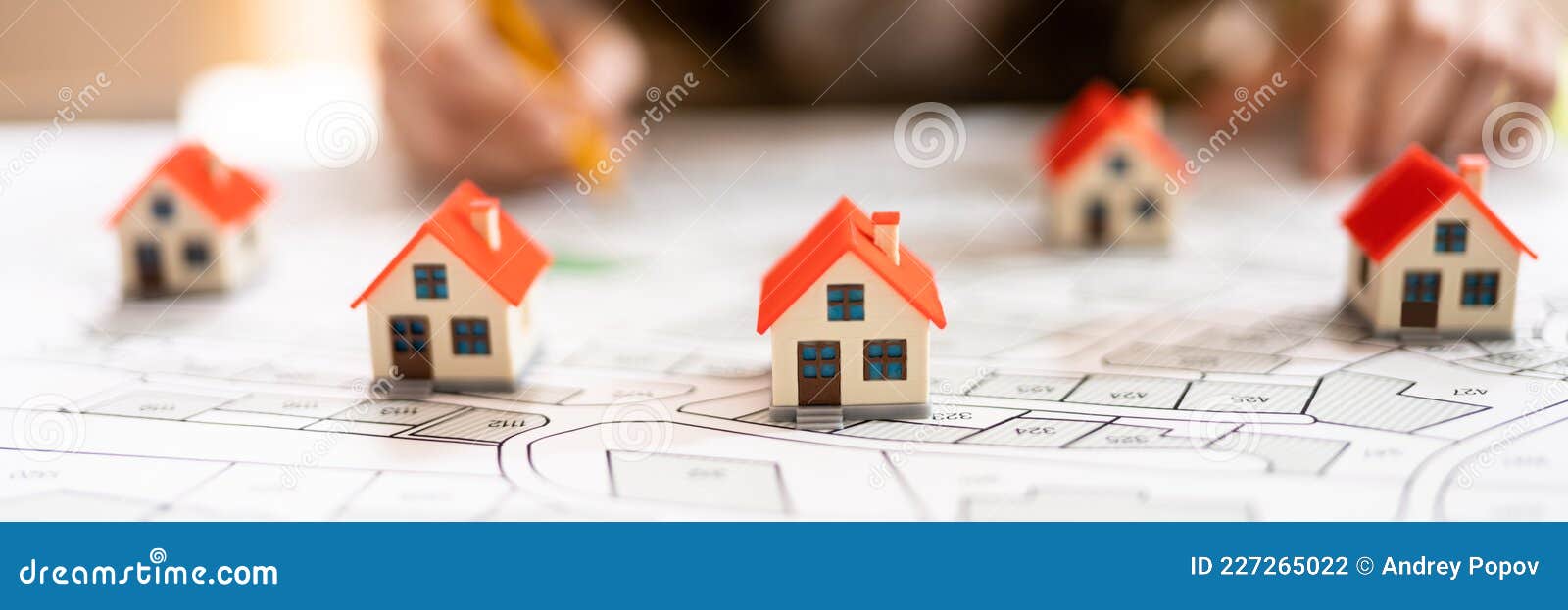 Land Development Map. Developer Stock Photo - Image of human, developed ...