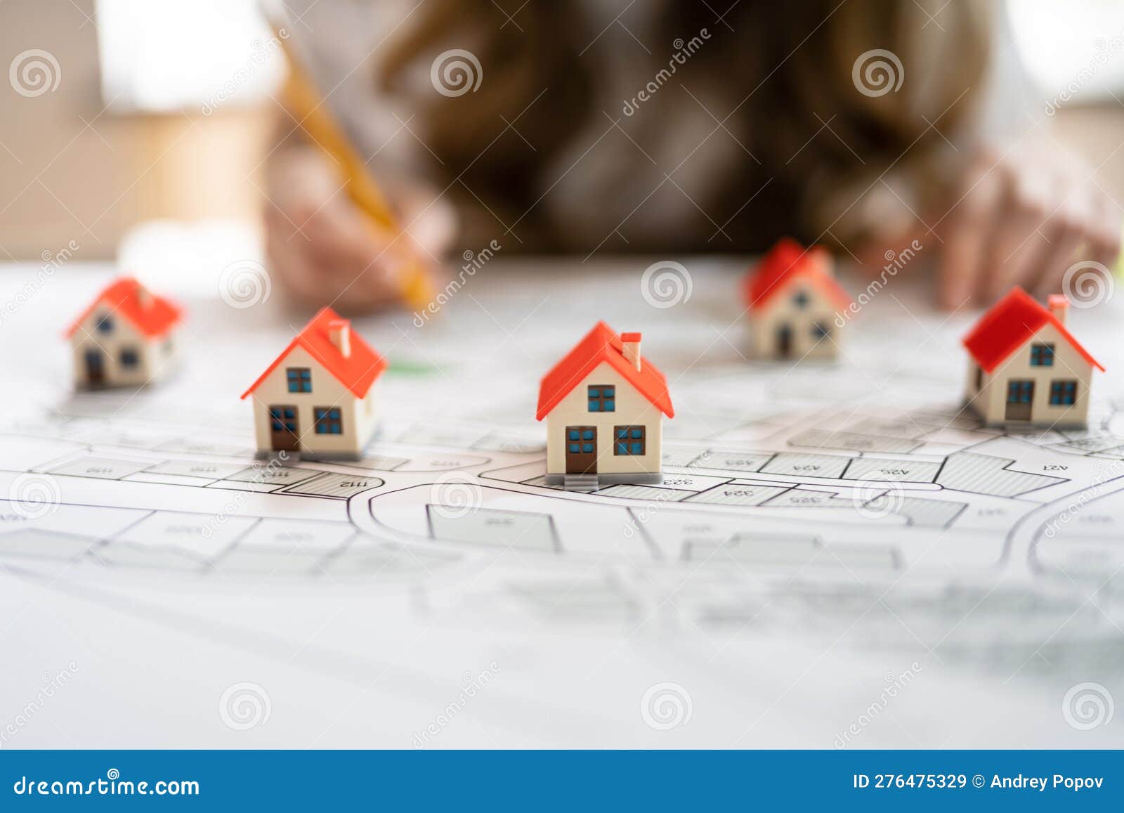 Land Development Map. Developer Stock Image - Image of plan ...