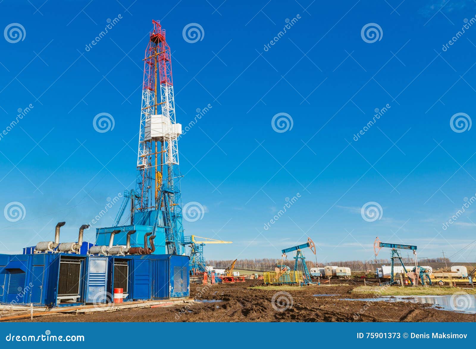 Land drilling rig stock image. Image of technology, unit - 75901373