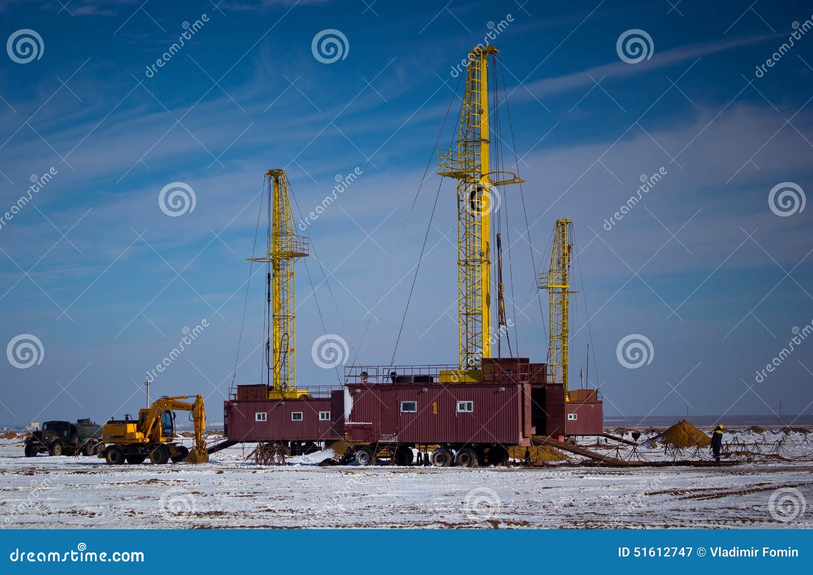 Land drilling rig stock image. Image of drilling, spring - 51612747