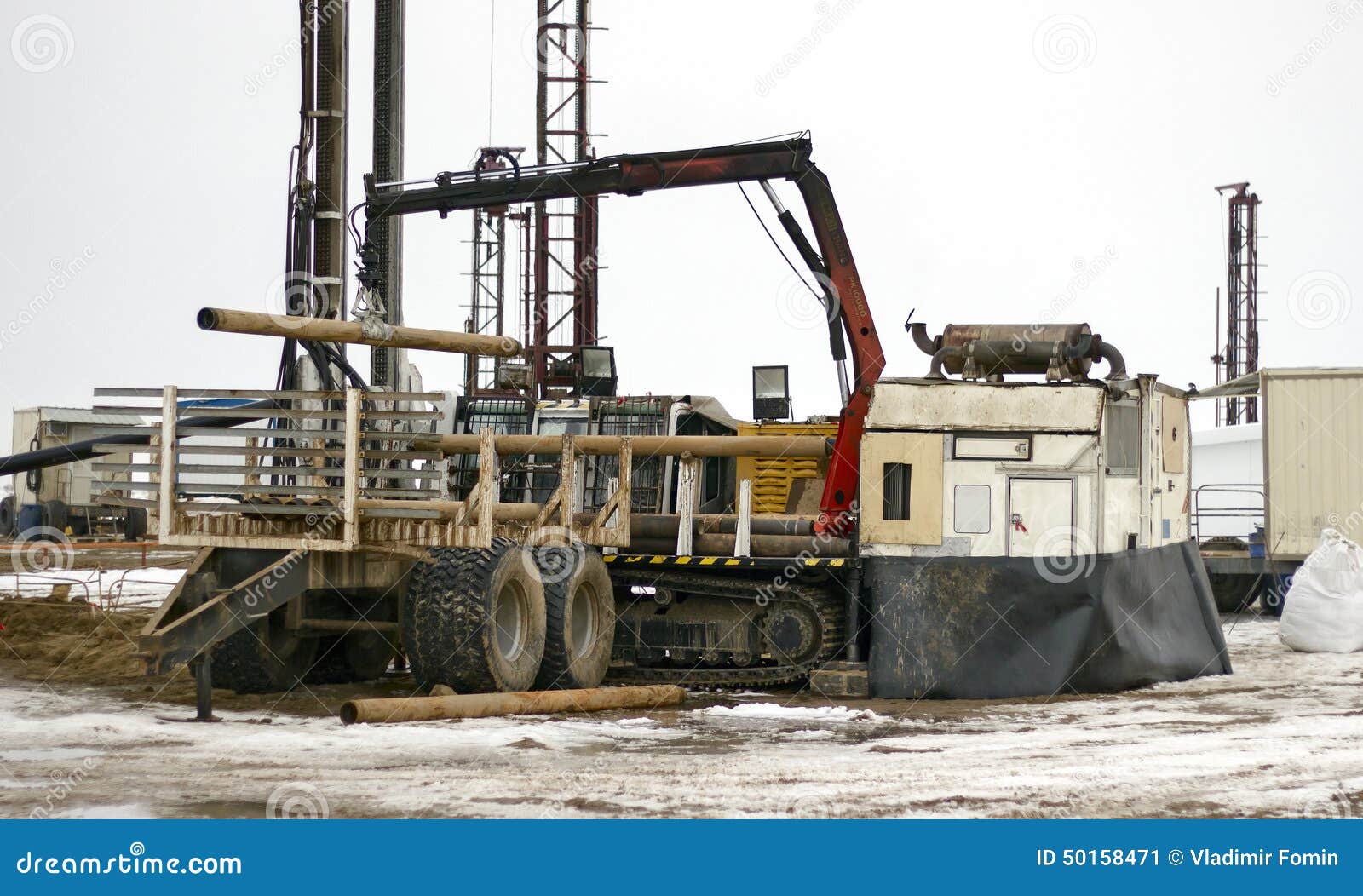 Land drilling rig stock image. Image of preparing, drilling - 50158471