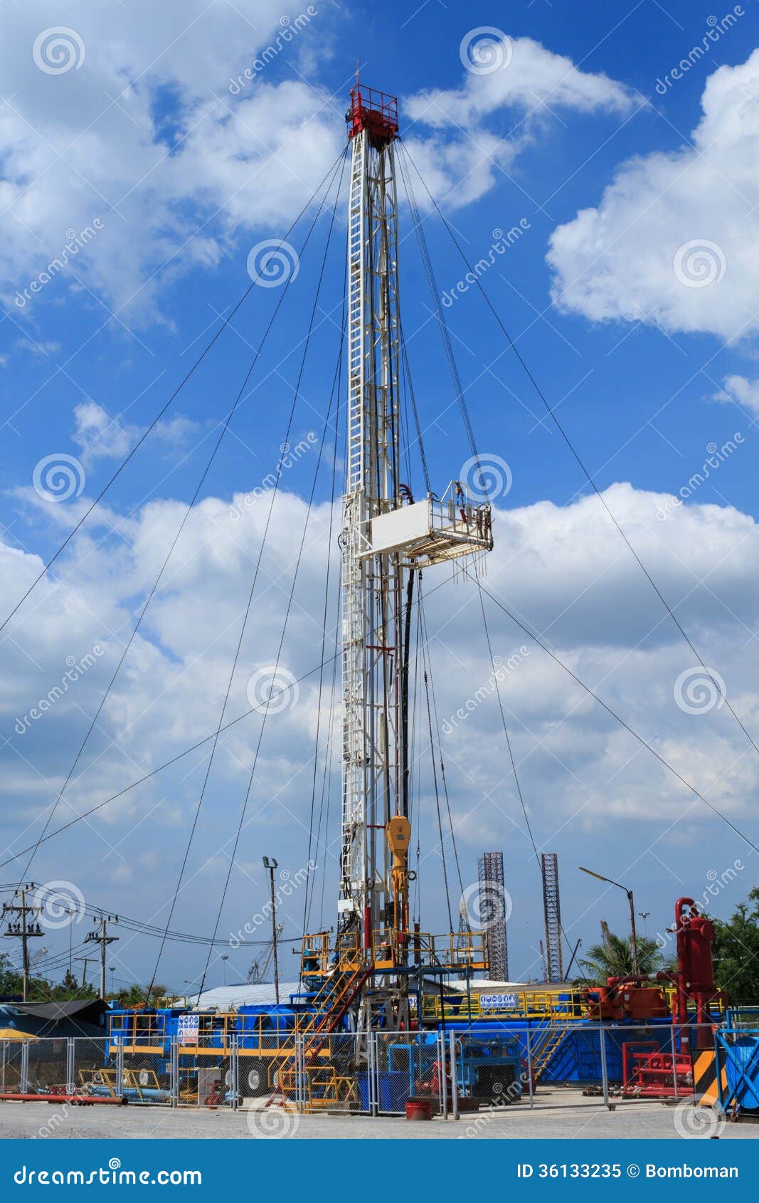 Land Drilling Rig Royalty-Free Stock Image | CartoonDealer.com #6508252