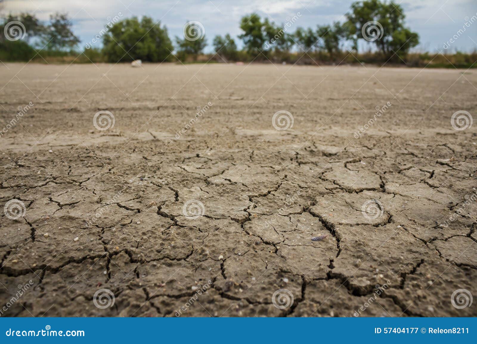 Land with Dry and Cracked Ground. Desert Stock Image - Image of arid ...