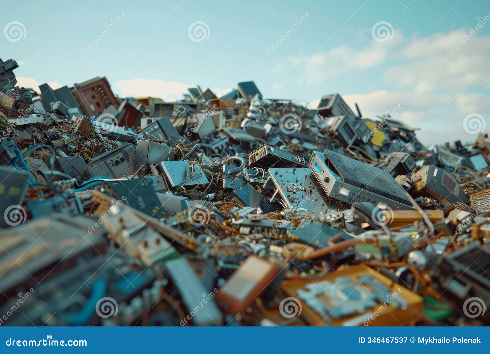 Land With Garbage, Garbage Dump Landscape Of Ecological Damage ...