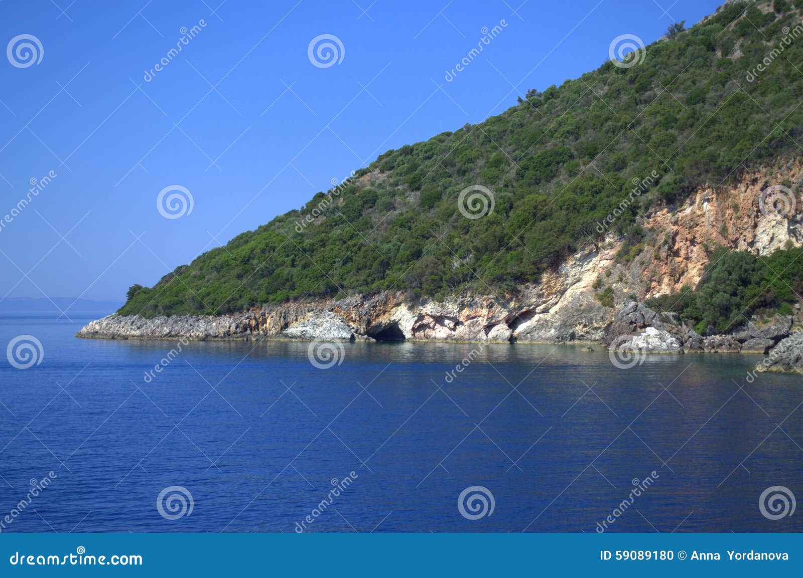 Land Jutted Out into the Sea Stock Photo - Image of nature, green: 59089180
