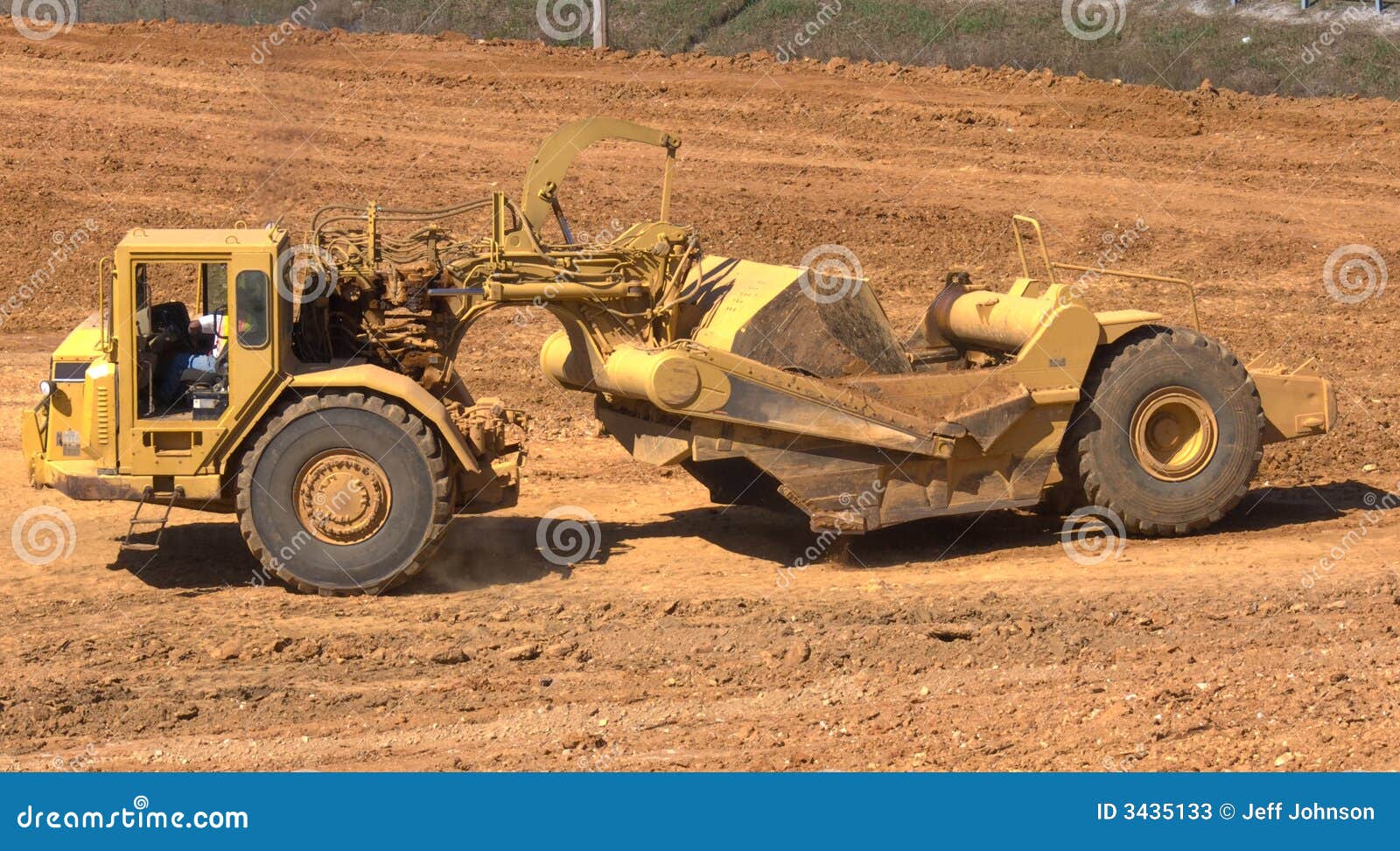 Land Leveler stock image. Image of heavy, yellow, dust - 3435133