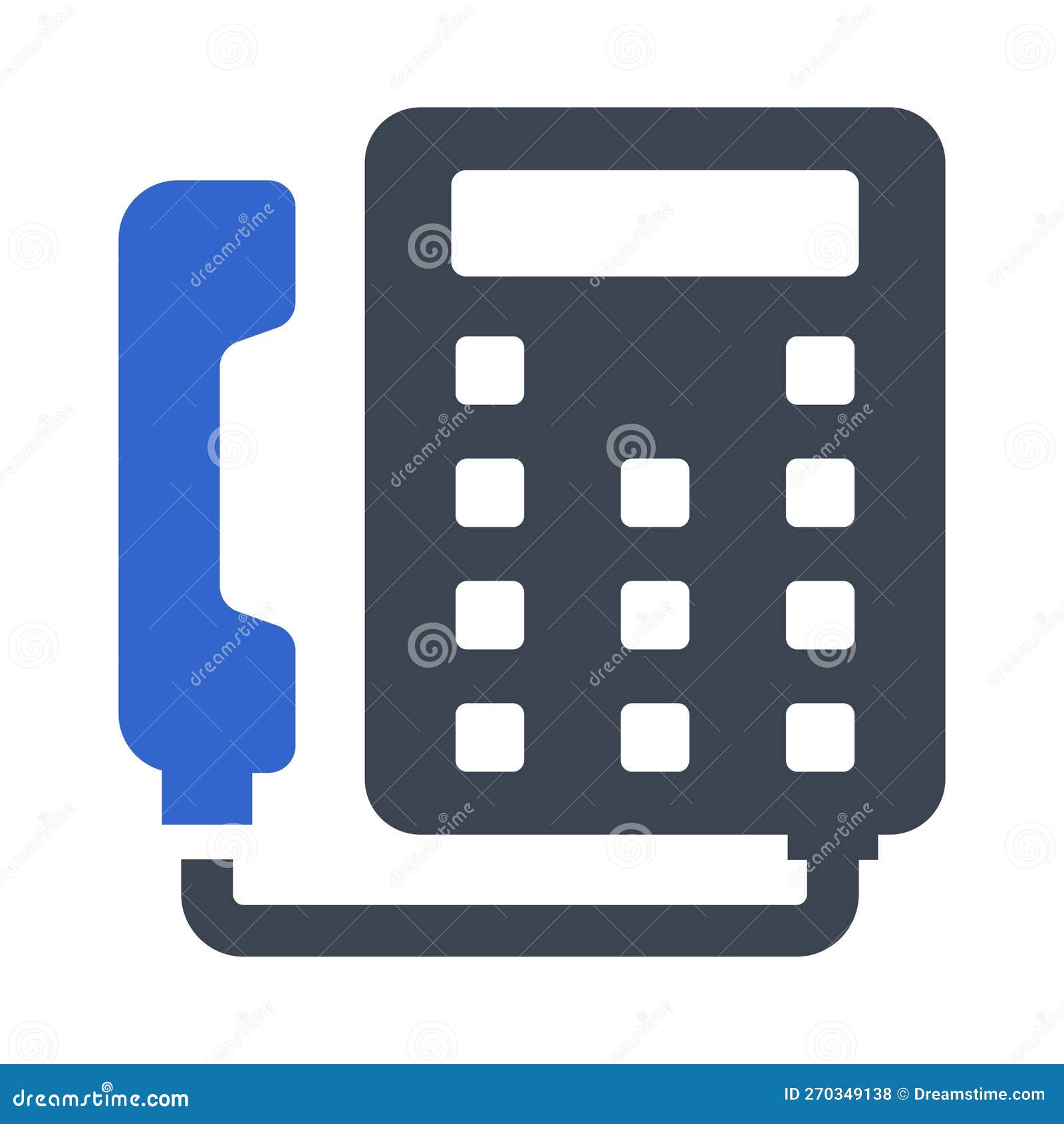 Land line icon stock vector. Illustration of line, tool - 270349138