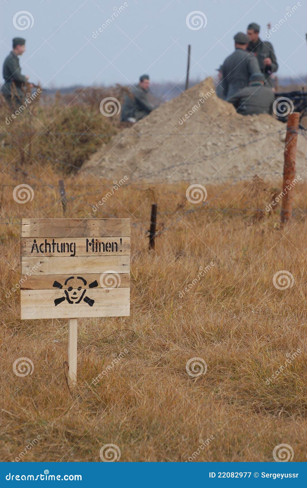 Land mine warning sign stock image. Image of closeup - 22082977