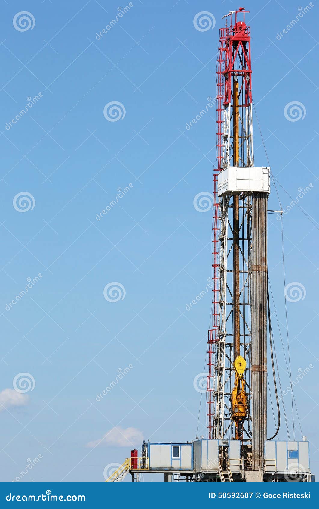 Land oil drilling rig stock image. Image of industrial - 50592607
