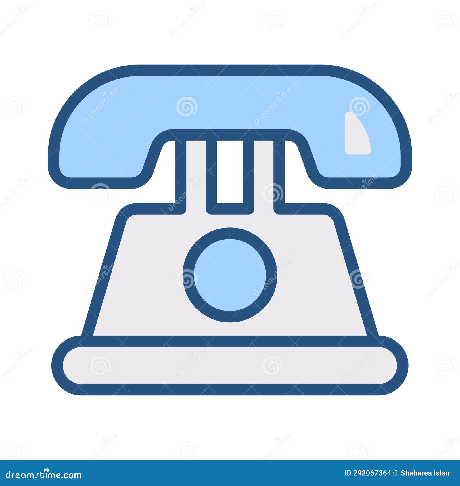 Land phone Icon stock vector. Illustration of symbol - 292067364