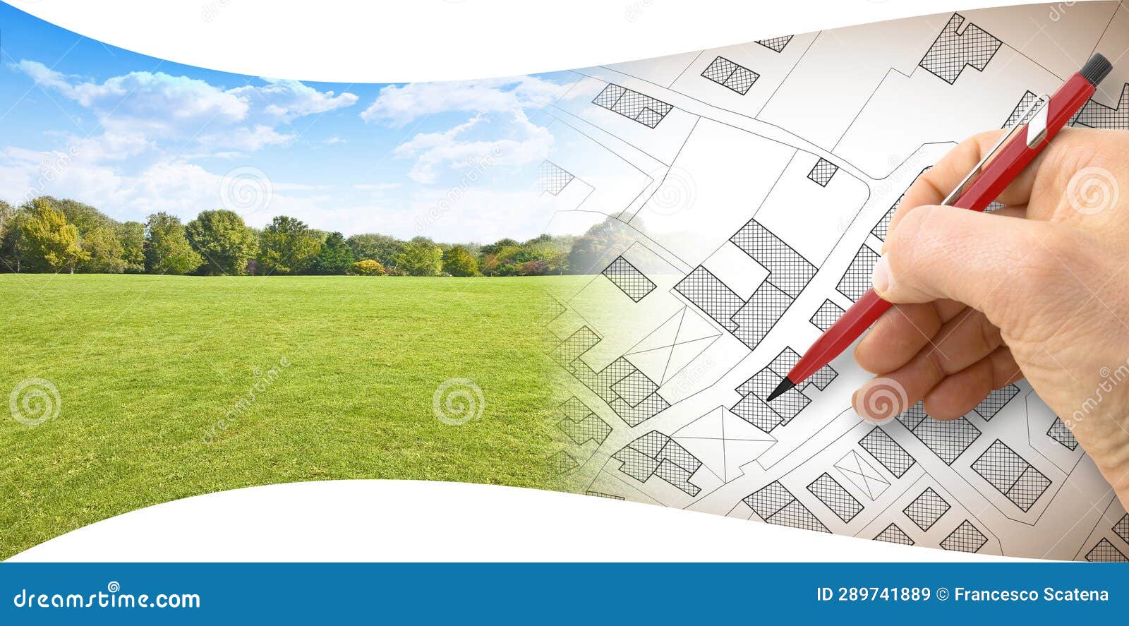 Land Plot Management - Real Estate Concept Stock Image - Image of city ...