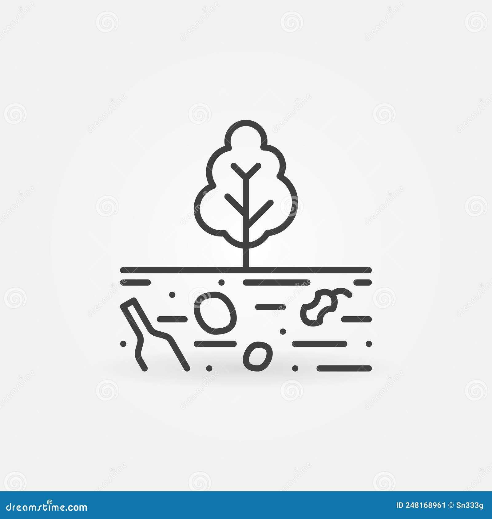 Land Pollution Vector Concept Icon in Outline Style Stock Vector ...