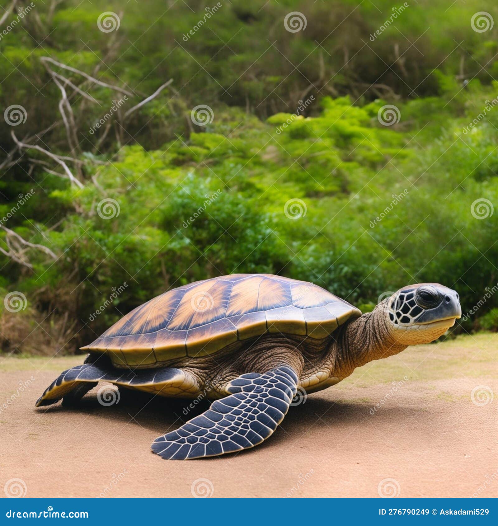 Land roaming turtle stock illustration. Illustration of genarated ...