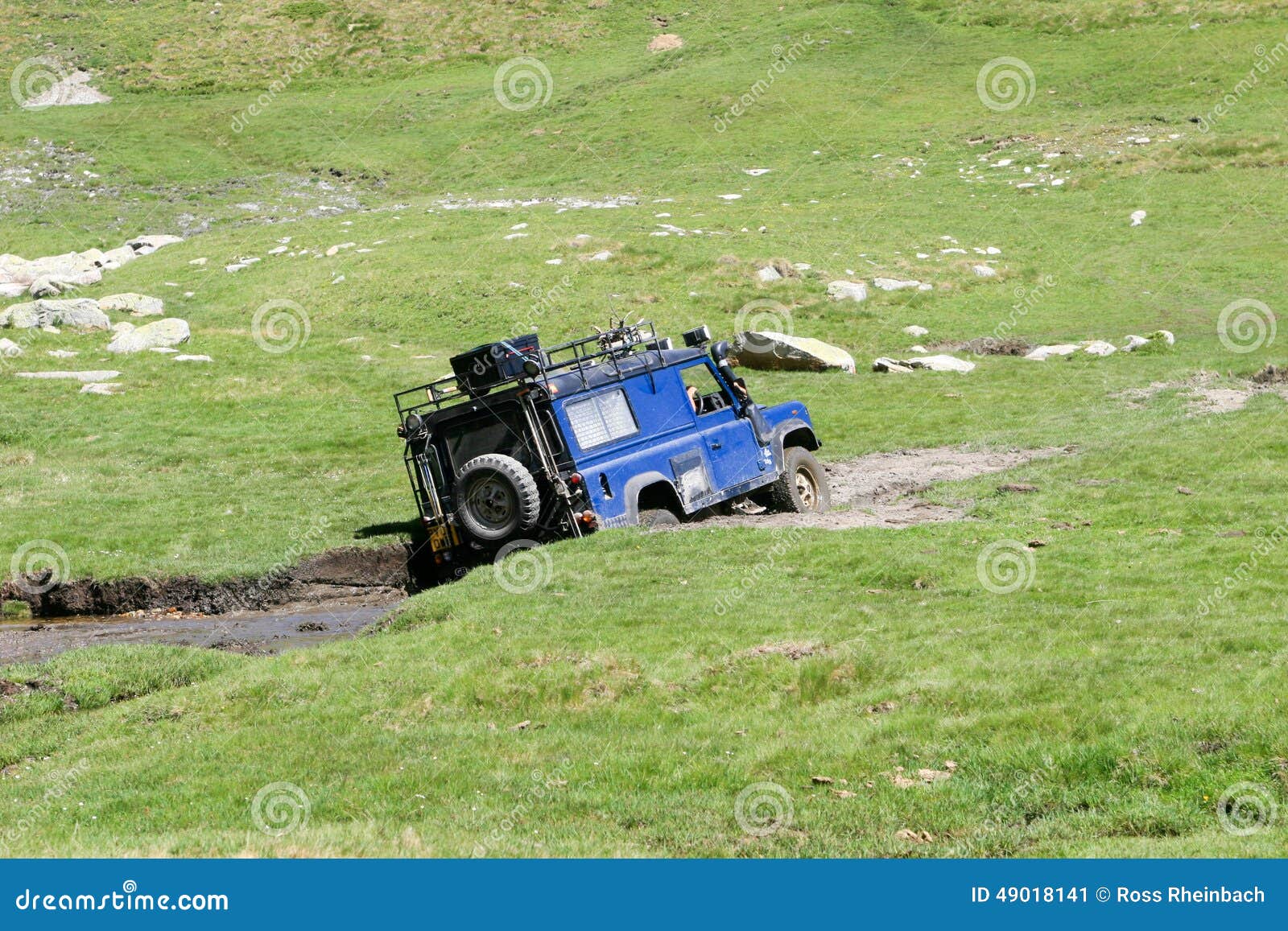 Land Rover Defender Offroad Stock Image - Image of landrover, driving ...