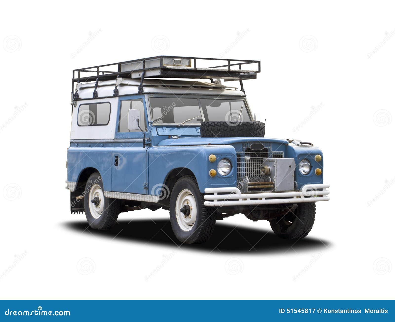 Land Rover viejo en blanco imagen de archivo. Imagen de coche - 51545817