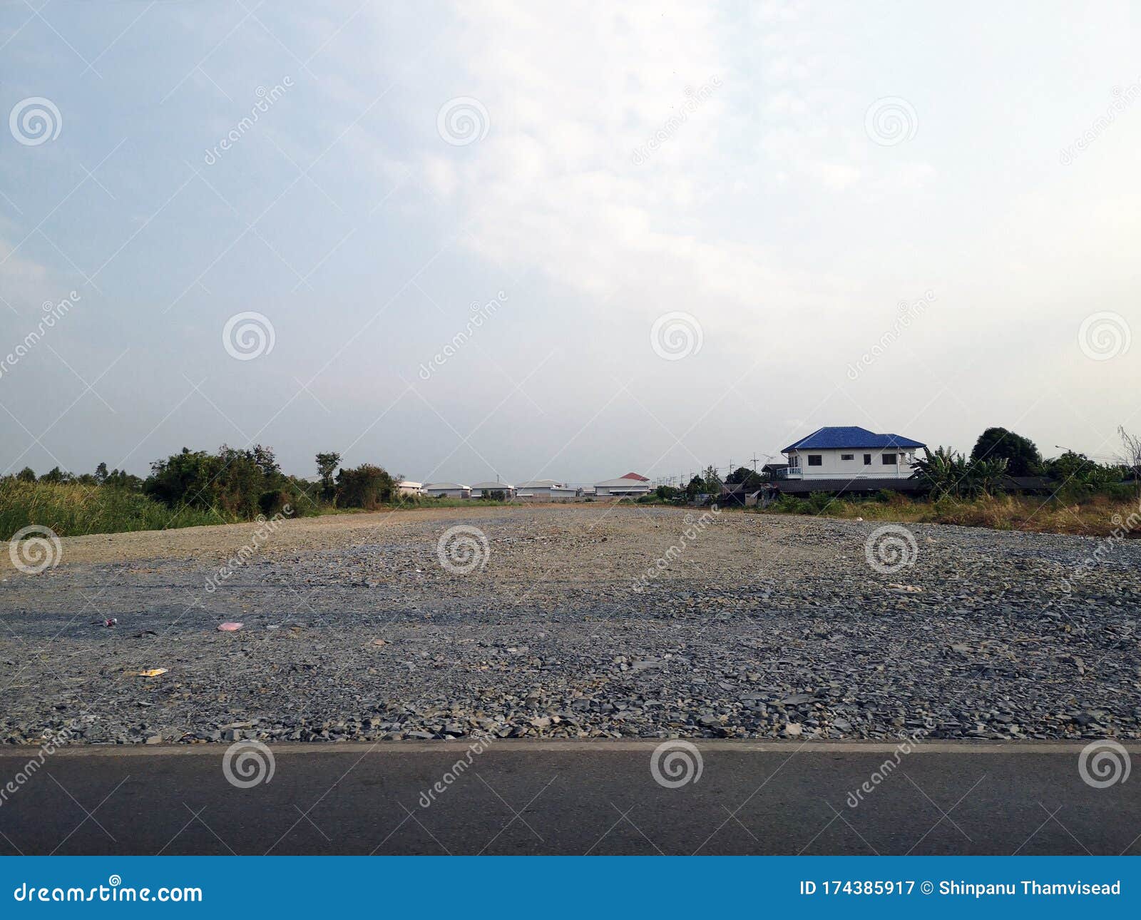 Land for Sale Concept. Landscape of Empty Land Plot for Development ...