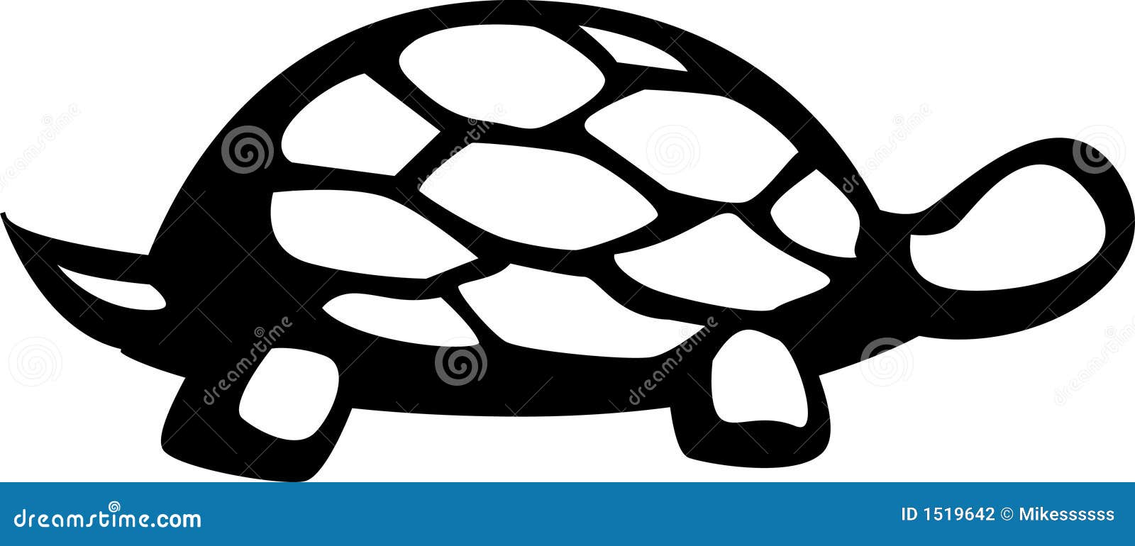 Land or Sea Turtle Vector Illustration Stock Vector - Illustration of ...