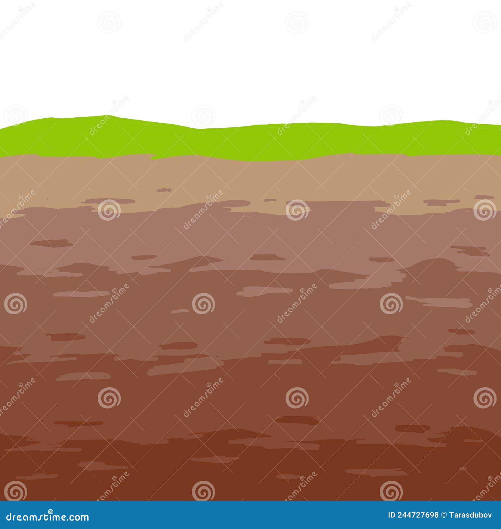 Land in the Section. Underground Background Stock Vector - Illustration ...