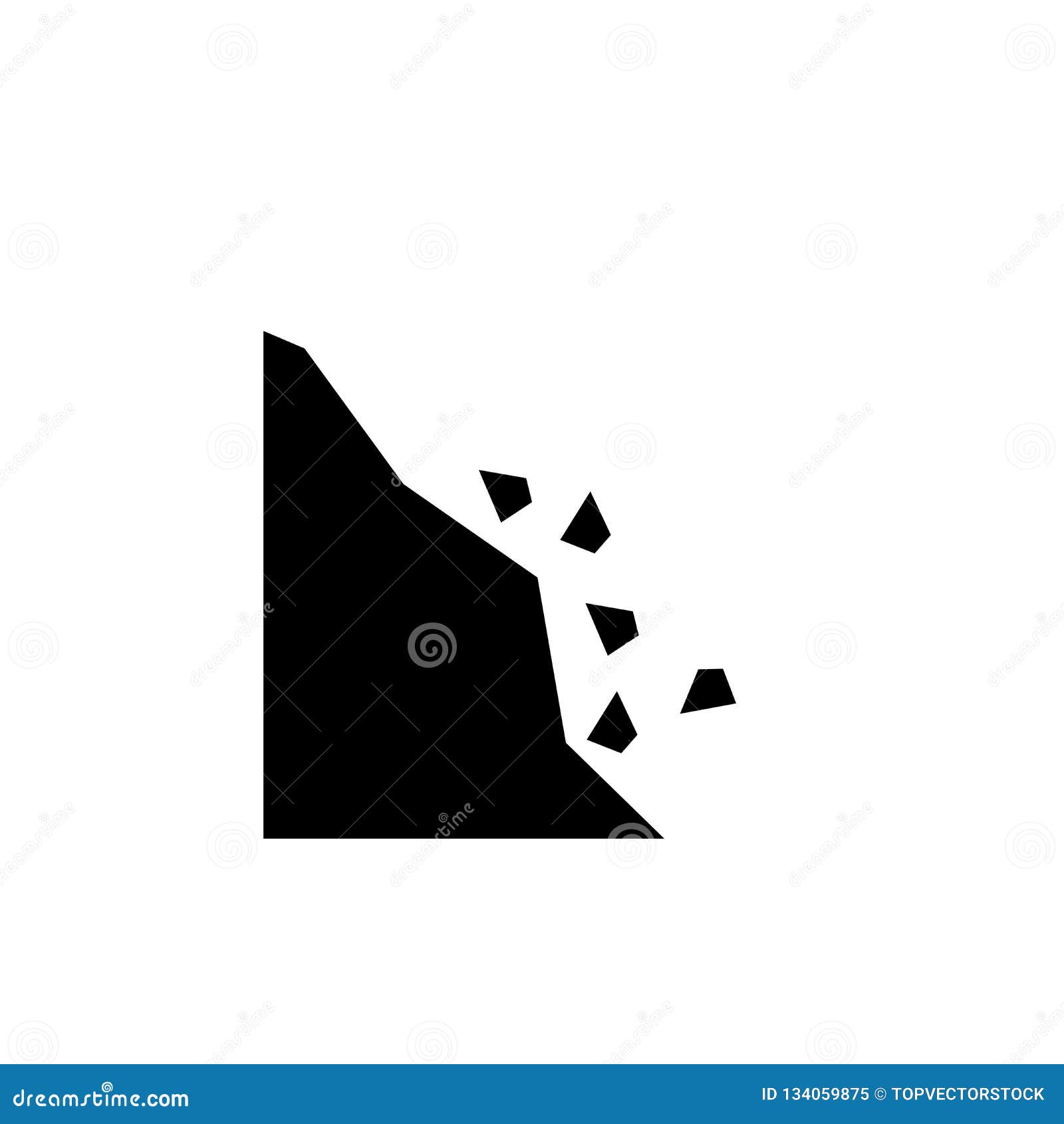 Land Slide Sign Icon Vector Isolated On White Background, Land Slide ... Land Slide Sign Icon Vector Isolated On White Background, Land Slide ...