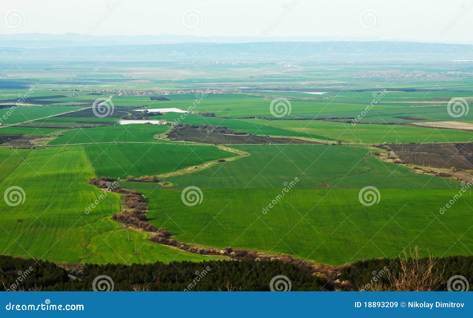 Land in spring stock image. Image of farming, wheat, spring - 18893209
