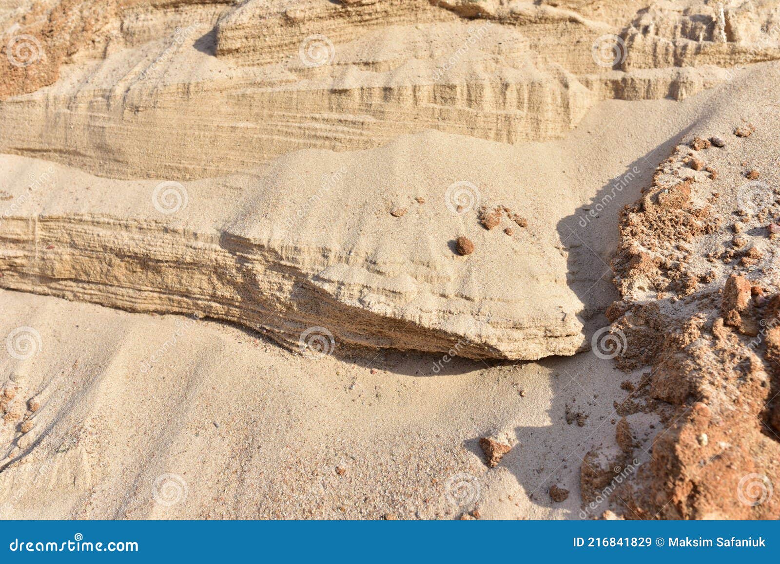 Land Structure In Open Pit Mining. Ground Background In Quarry. Rock ...