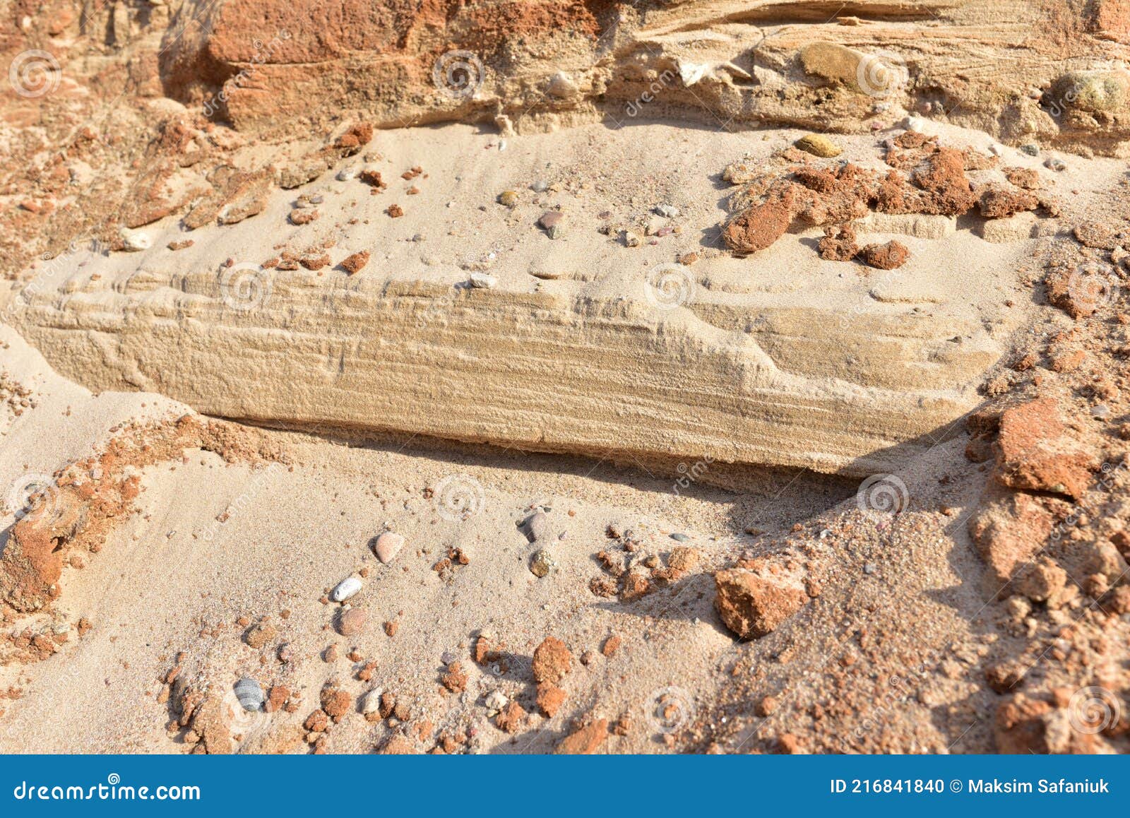 Land Structure In Open Pit Mining. Ground Background In Quarry. Rock ...