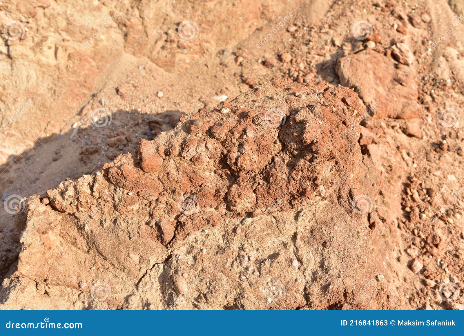 Land Structure In Open Pit Mining. Ground Background In Quarry. Rock ...