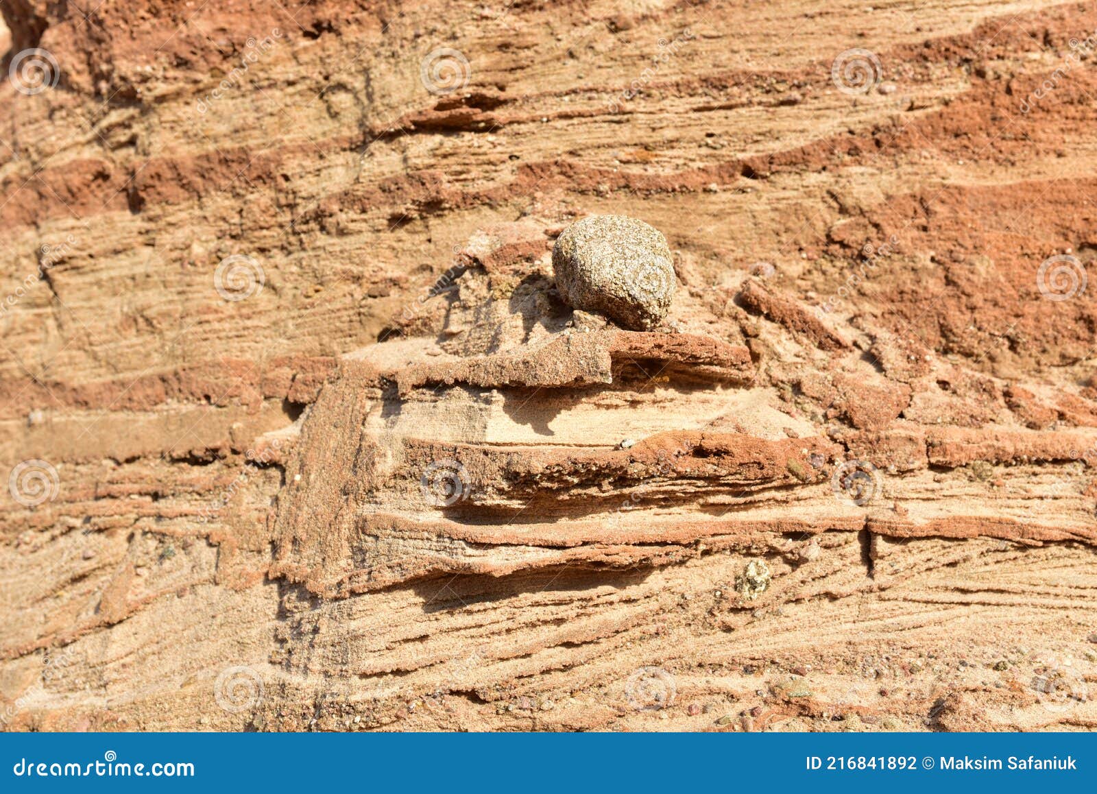 Land Structure In Open Pit Mining. Ground Background In Quarry. Rock ...