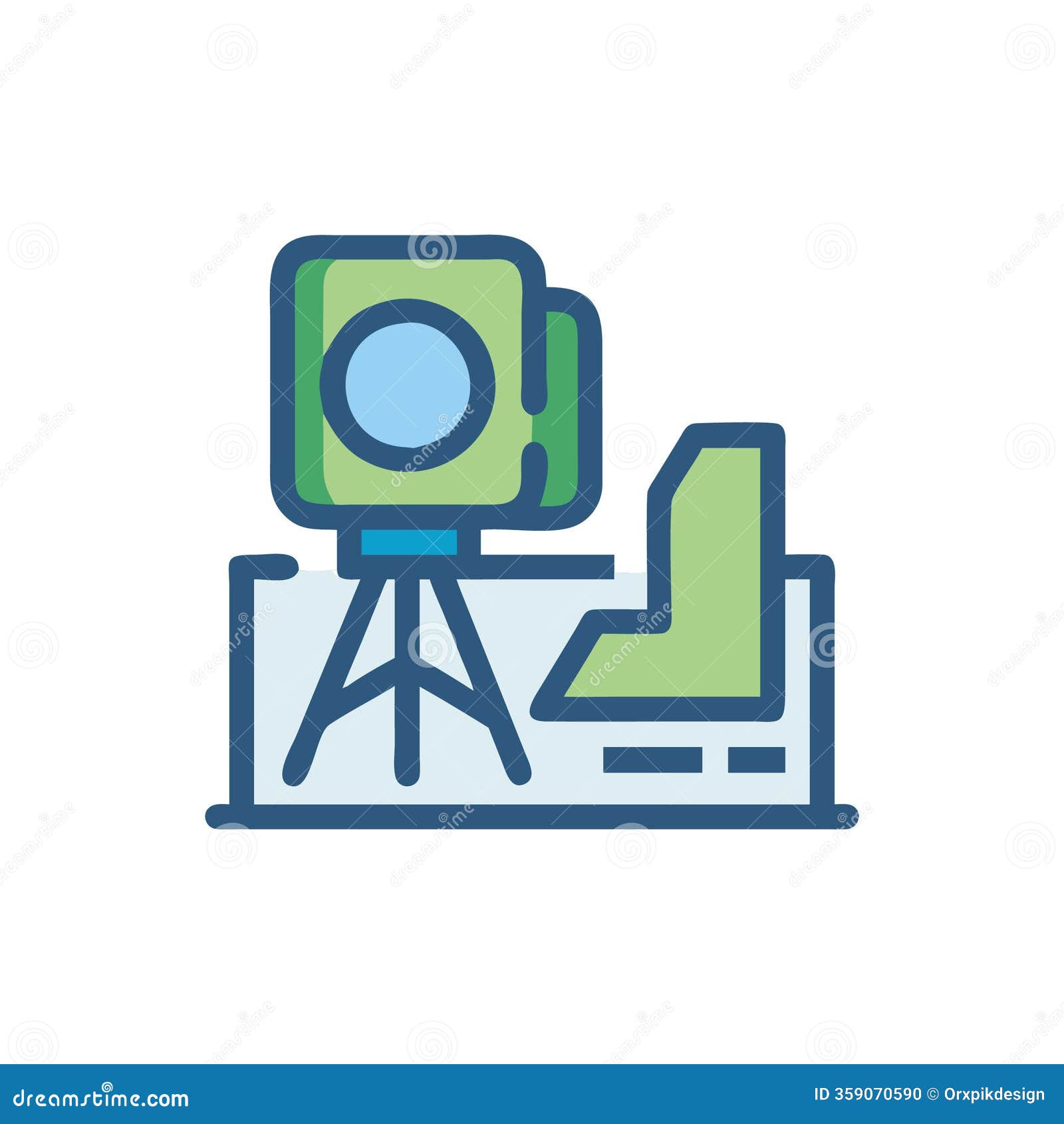 Land Survey Icon for Property Assessment Stock Illustration ...