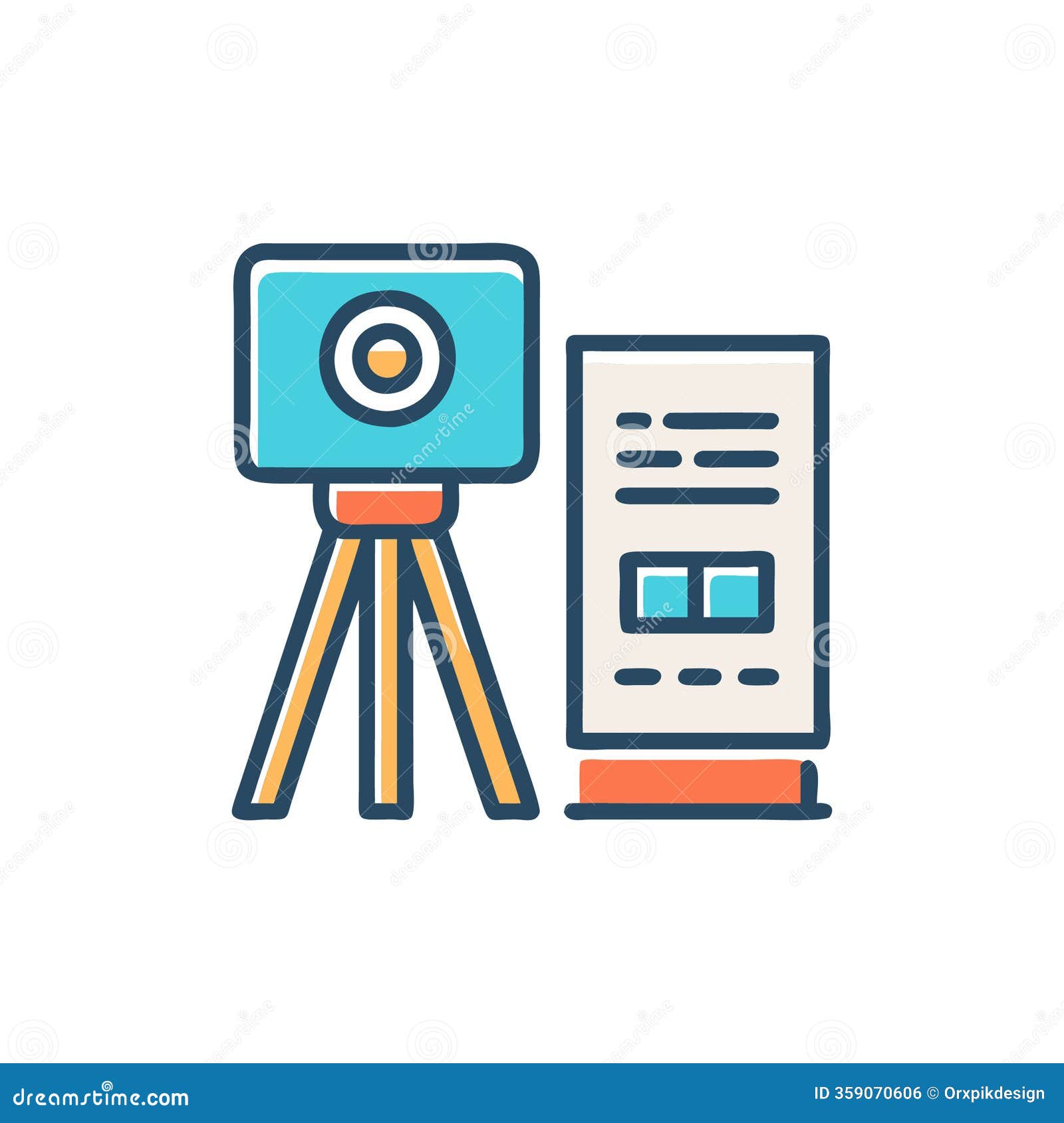 Land Survey Icon for Urban Planning Stock Illustration - Illustration ...