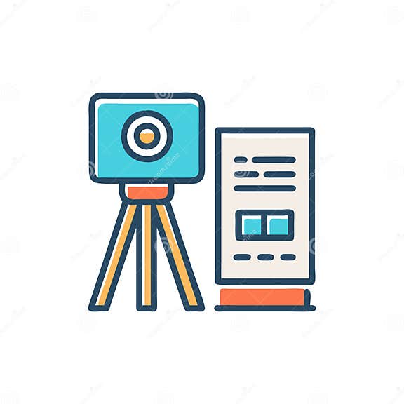 Land Survey Icon for Urban Planning Stock Illustration - Illustration ...