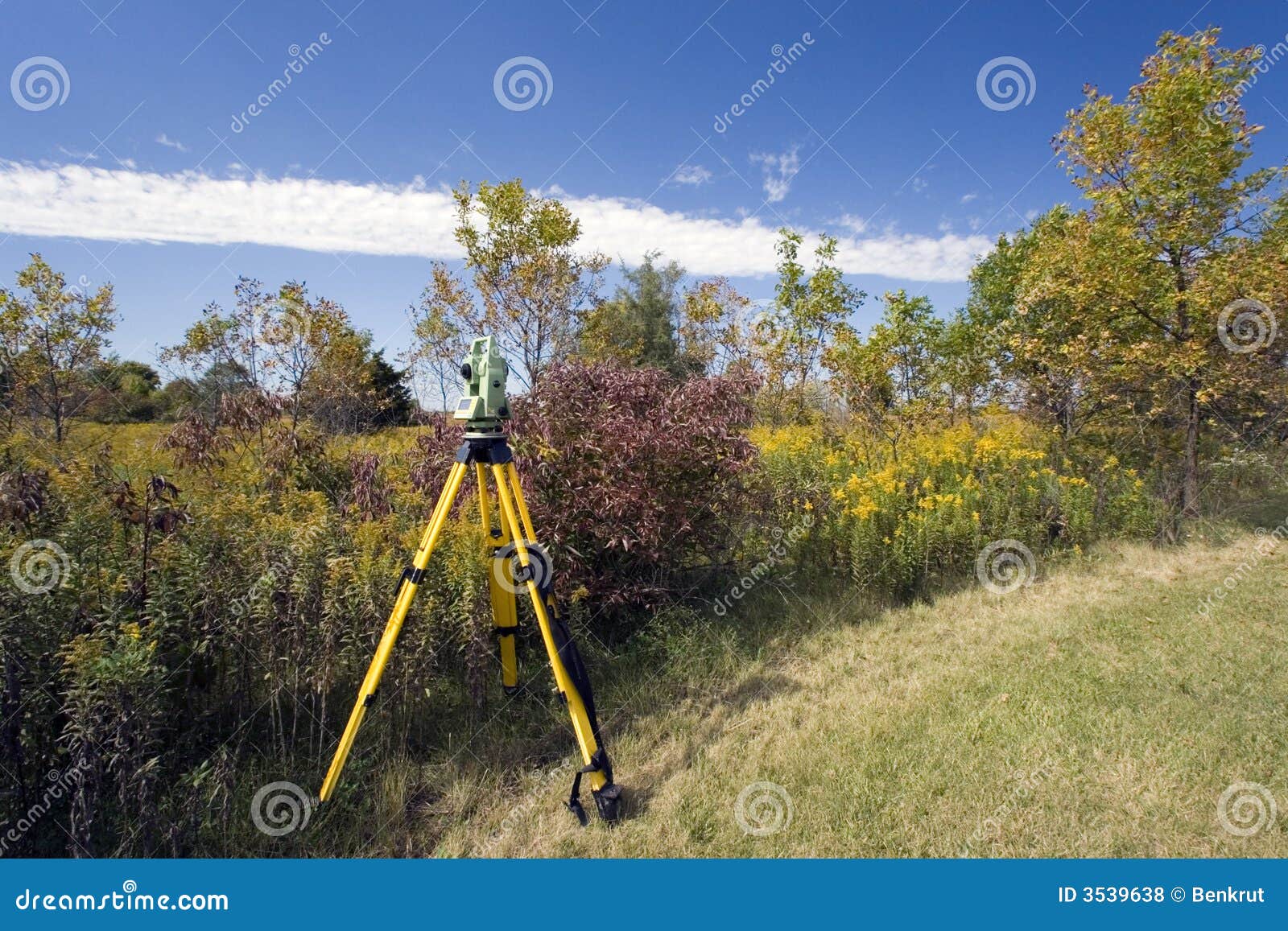 Land Surveying stock photo. Image of prism, positioning - 3539638